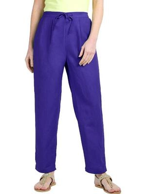 KETTLEWELL Tapered Linen Blend Trousers - Lobelia