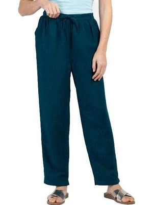 KETTLEWELL Tapered Linen Blend Trousers - Marine Navy
