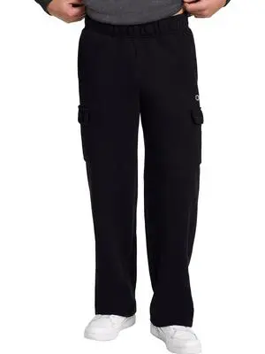 Champion Fleece Cargo Pant, C Logo - Black