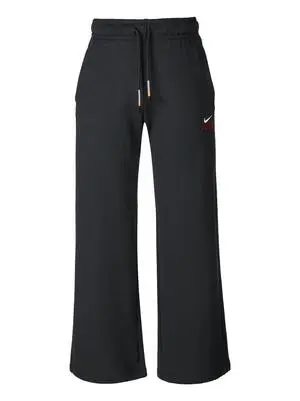 Nike Nsw Lny Fleece Wide Leg Pants - Black