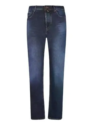 Jacob Cohen Faded-effect Straight-leg Jeans - Blue