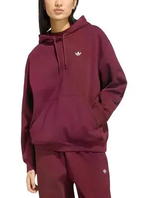 Adidas Oversized Fleece Hoodie Red