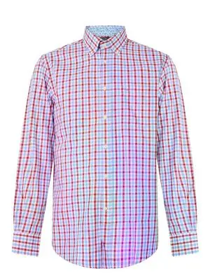 Paul & Shark Check-pattern Button-down Shirt Red