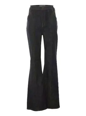 SELF-PORTRAIT High-waisted Flared Jeans - Blue