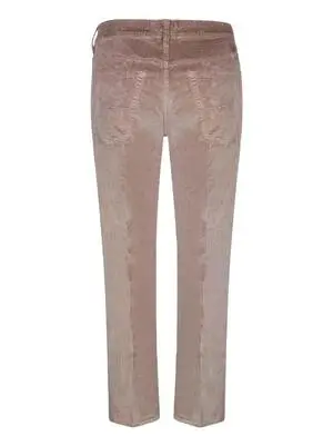 JACOB COHЁN Corduroy-effect Straight-leg Trousers - Neutrals