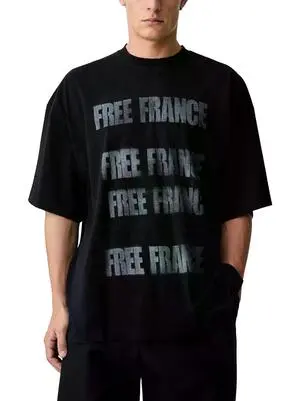 Vetements Slogan-print T-shirt - Black