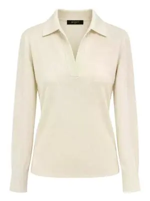 Seventy Polo-collar Long-sleeve Sweater - Neutrals