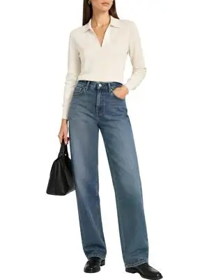 Seventy Polo-collar Long-sleeve Sweater - Neutrals