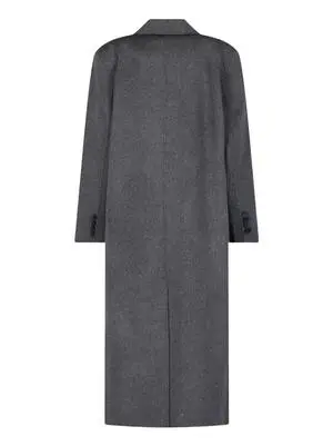 THE FRANKIE SHOP Gaia Double-breasted Coat - Grey