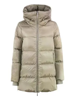 MOORER Carinzia-hc Hooded Quilted Single-breasted Coat - Neutrals