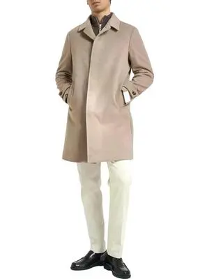 BRERAS MILANO Button-fastening Coat - Neutrals