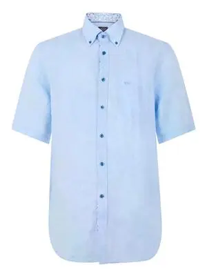 Paul & Shark Linen Short-sleeve Shirt - Blue