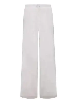 RÓHE Satin Palazzo Pants Neutrals