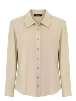 Seventy Button-down Long-sleeve Shirt - Neutrals