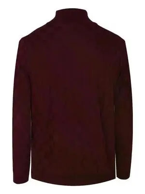TOMBOLINI Check-pattern Zip-up Cardigan - Red