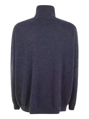 GENTRYPORTOFINO Roll-neck Cashmere Sweater - Grey