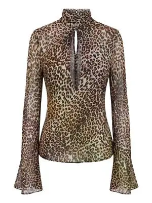 NICHOLAS Leopard-print Blouse