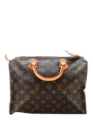 LOUIS VUITTON Speedy Handbag Monogram Canvas 30 Satchel - Brown
