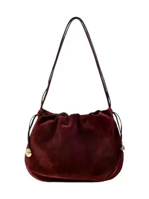 LIFFNER Charm Pouch Suede Shoulder Bag