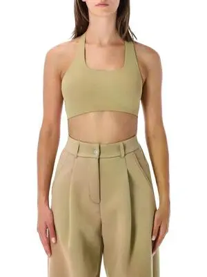 Nike Zenvy Asymmetric Cutout Light-support Sports Bra - Neutrals