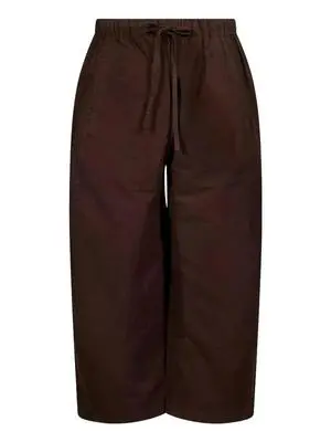 ENTIRE STUDIOS Drawstring Wide-leg Trousers - Brown