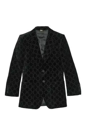 GUCCI Gucci Gg Velvet Jacket 'black'