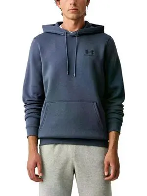 Under Armour Logo-embroidered Drawstring Hoodie Blue