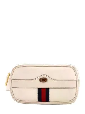 GUCCI Ophidia Leather Mini Belt Bag