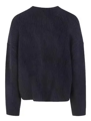 REPRESENT Ribbed-knit Wool Cardigan - Black