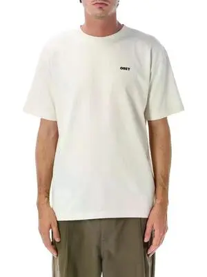 Obey Bold Icon Face Pigment Logo-print T-shirt - Neutrals