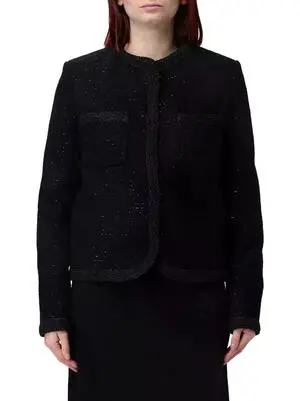 Fabiana Filippi Sequin-embellished Braided-trim Jacket Black