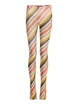 JEAN PAUL GAULTIER The Retro Stripe Trousers Neutrals