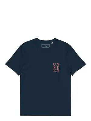 ANCHOR & CREW Navy Eighteen Unseen Editions Organic Cotton T-shirt - Blue