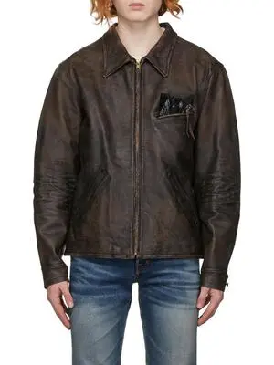 RALPH LAUREN Zipped Leather Jacket