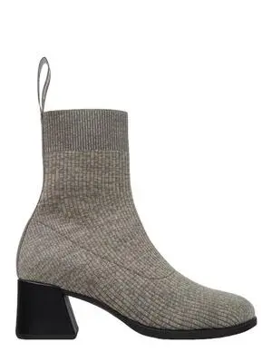 Camper 65mm Kora Knitted Ankle Boots - Grey