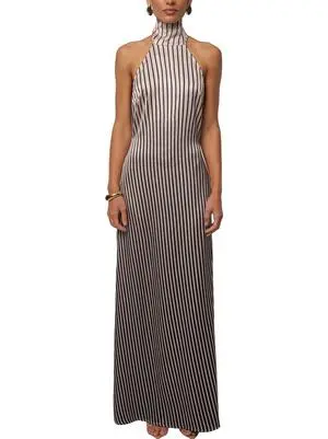 JLUXLABEL Gleam Striped Maxi Dress - Ivory
