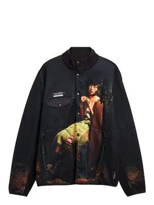 Undercover Cindy Sherman Graphic Fleece Blouson Jacket - Black