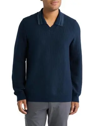 RHONE Back Nine Knit Polo - True Navy
