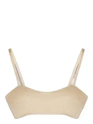NOCTURNE String Strap Crop Top - Beige