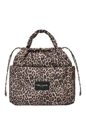 TIBA + MARL Luna Drawstring Changing Tote - Leopard