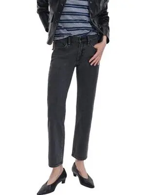 Rag & Bone Harlow Low Rise Ankle Straight Leg Jeans - Angela