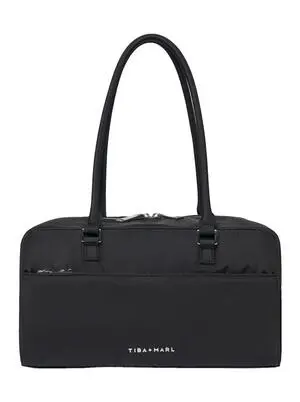TIBA + MARL Riley Compact East-west Changing Bag Woven Black