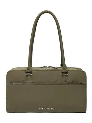 TIBA + MARL Riley Compact East-west Changing Bag Woven Olive