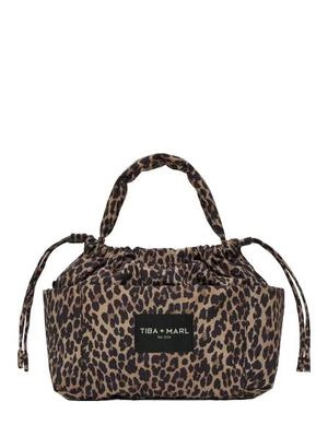 TIBA + MARL Mini Luna Drawstring Stroller Bag Lighter Print - Leopard