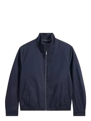 BOSS H-coiner Cotton Blend Bomber Jacket - Dark Blue
