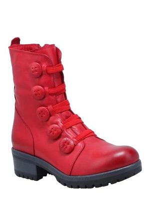 Miz Mooz Didi Leather Boot Red