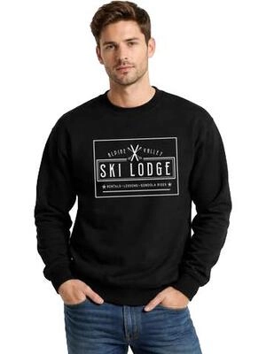 SIMPLY SAGE MARKET Alpine Valley Ski Lodge Graphic Sweatshirt - Midnight