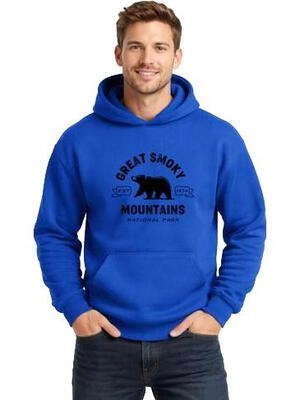 SIMPLY SAGE MARKET Vintage Great Smoky Mountains National Park Graphic Hoodie - Royal