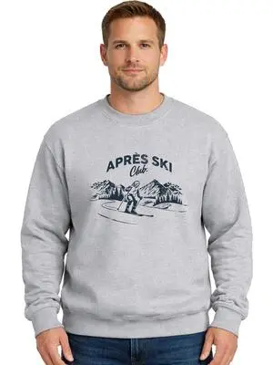 SIMPLY SAGE MARKET Aprés Ski Club Mountains Graphic Sweatshirt Graphite