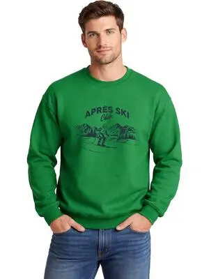 SIMPLY SAGE MARKET Aprés Ski Club Mountains Graphic Sweatshirt Grass
